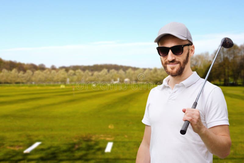 Golfer at golf course stock photo. Image of range, golf - 88293164