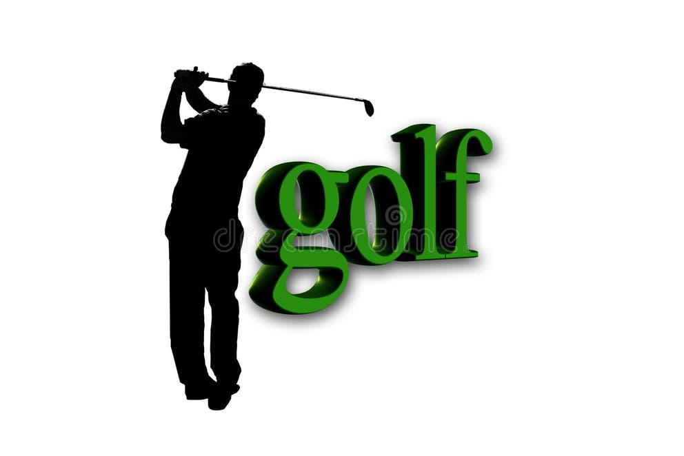 Golfer - golf text stock photo. Image of silhouette, finish - 12580490