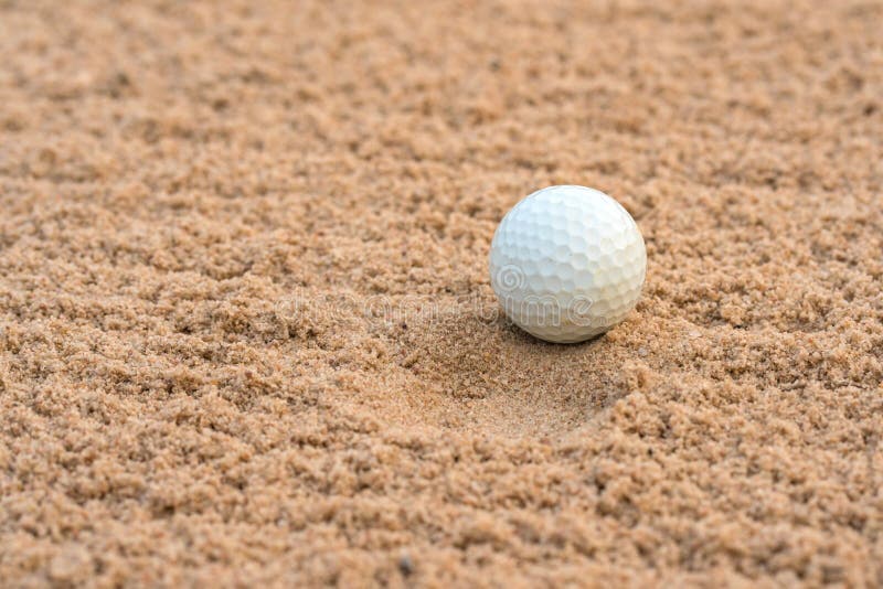 Golfer Hit Golf Ball on Sand Trap Bunker at Golf Courses Stock Photo ...