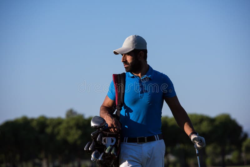 Golfer Portrait at Golf Course Stock Photo - Image of club, luxury ...