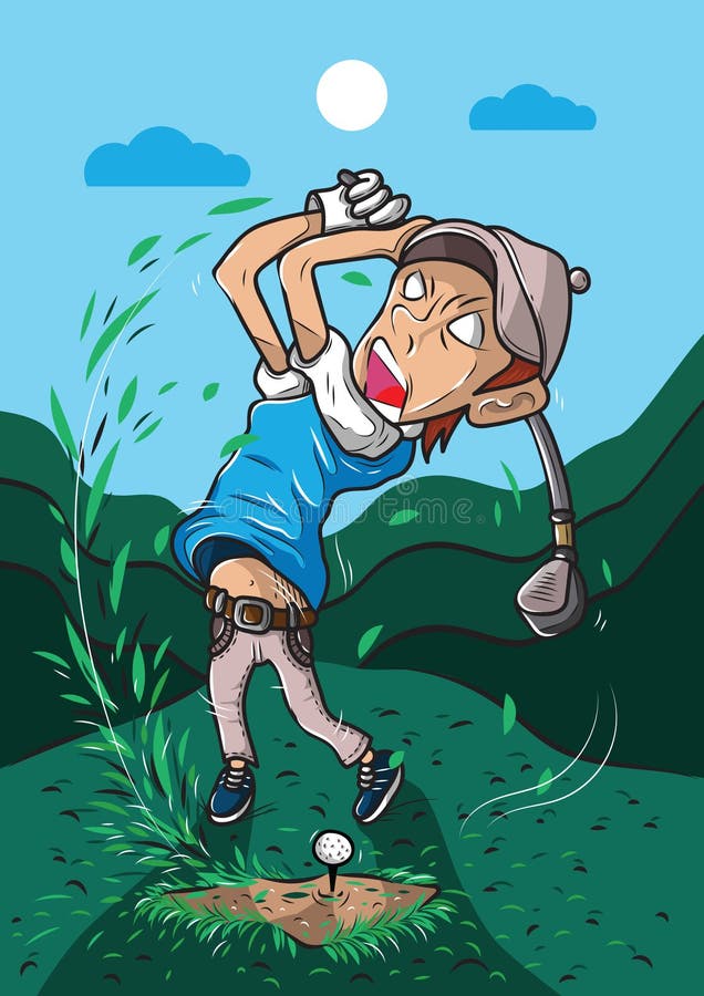 Angry Golfer Stock Illustrations – 35 Angry Golfer Stock Illustrations ...
