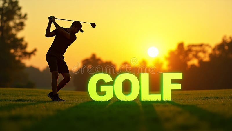Floating Green Golf Text Overlay Background Stock Illustrations – 4 ...