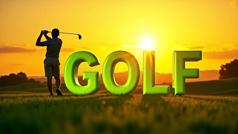 Floating Green Golf Text Overlay Background Stock Illustrations – 4 ...