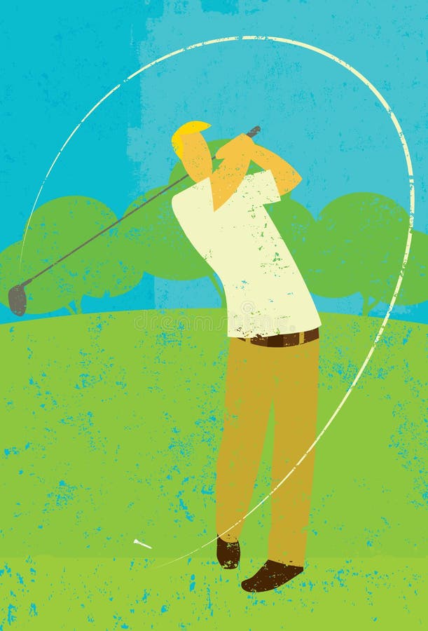 Golfer Teeing Off Stylized stock vector. Illustration of vector - 27456150 Golfer Teeing Off Stylized stock vector. Illustration of vector - 27456150