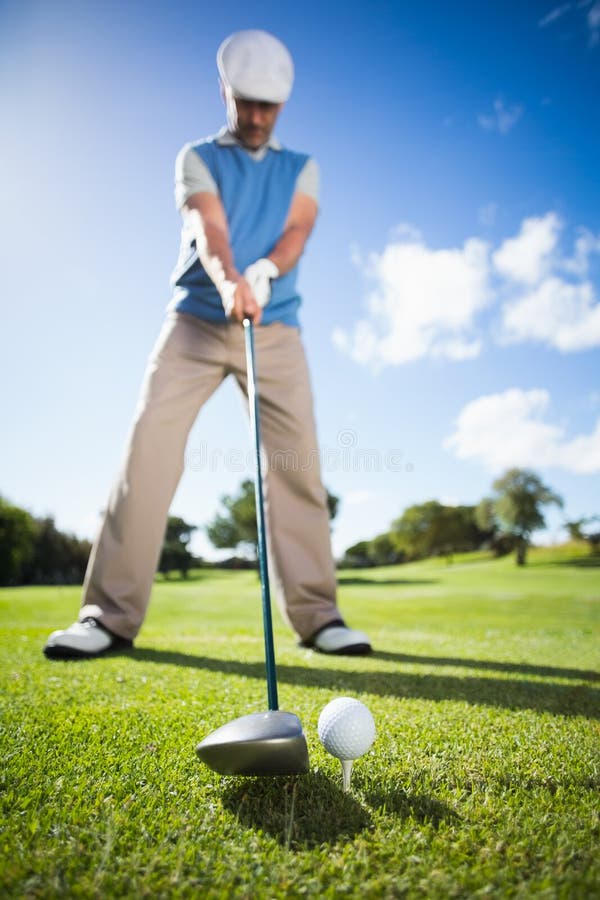 Senior male golf player stock photo. Image of outdoors - 12747902