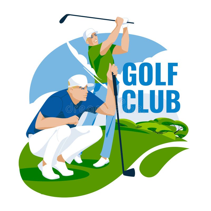Golfers on the Green. Sports Competitions, Hobbies and Studies Stock ...
