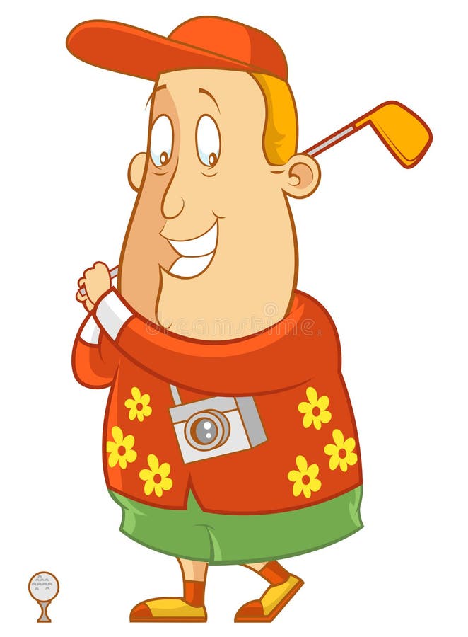 Golf player cheating stock vector. Illustration of play - 60151006