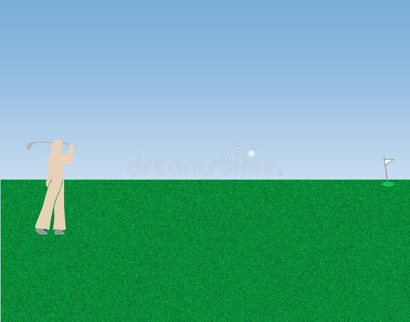 Golfing illustration stock illustration. Illustration of colorful ...