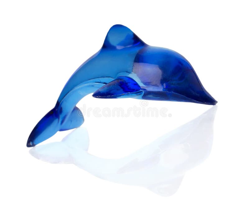 Golfinho Azul No Fundo Branco Foto de Stock - Imagem de onda, elemento ...