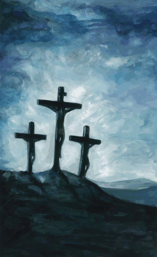 Golgotha stock illustration. Illustration of hill, christianity - 6998497