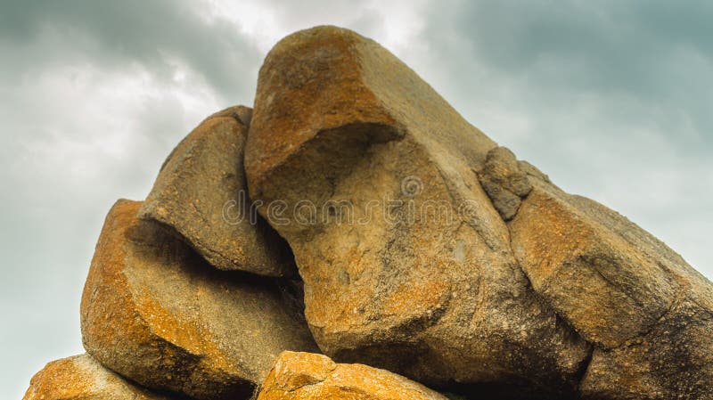 The Formation of Big Granite Stones in South Australia Stock Image ...