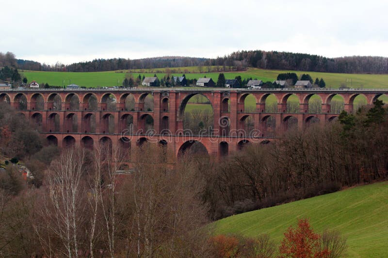 Goltzsch Viaduct, a Railway Bridge in Germany. it is the Largest Brick ...