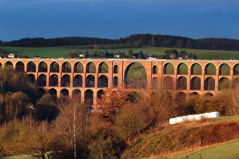 Goltzsch Viaduct, a Railway Bridge in Germany. it is the Largest Brick ...