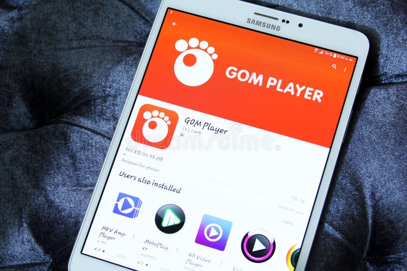 Gom player app editorial stock image. Image of icon, applications ...