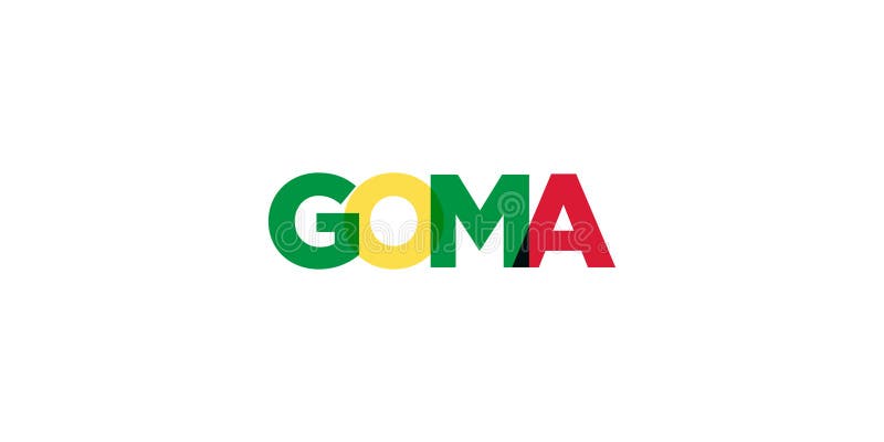 Goma in the Congo Emblem. the Design Features a Geometric Style, Vector ...