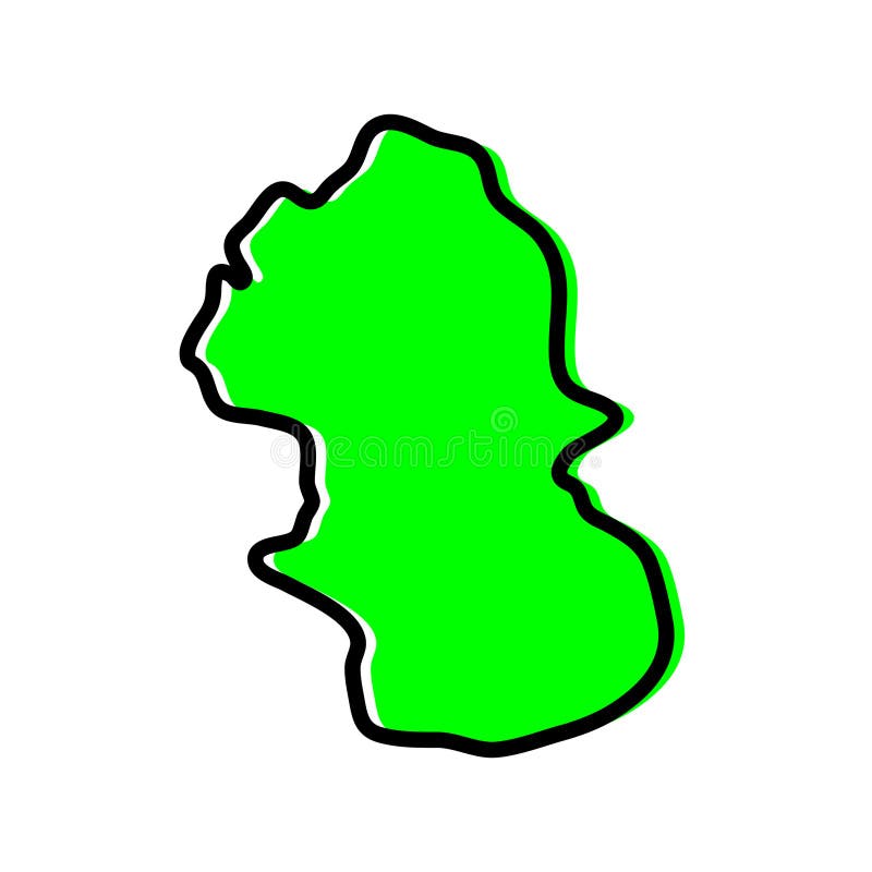 Gombe State of Nigeria Vector Map Illustration Stock Illustration ...