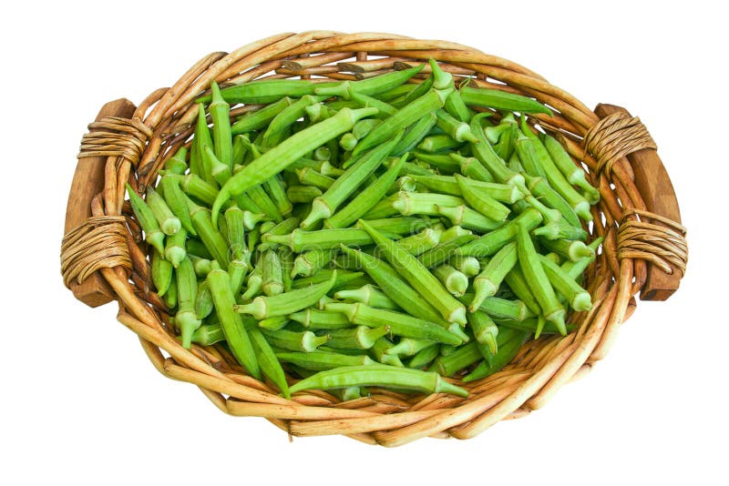 Gombo de gombo image stock. Image du sain, jardin, gourmet - 10374471