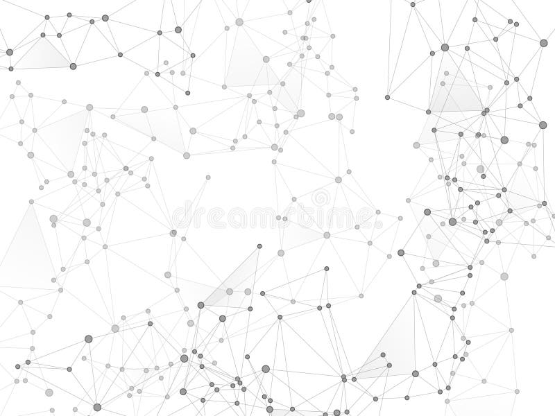 Gometric Plexus Structure Cybernetic Concept Stock Vector