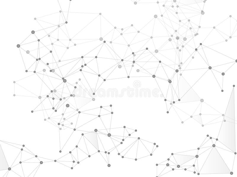 Gometric Plexus Structure Cybernetic Concept Stock Vector