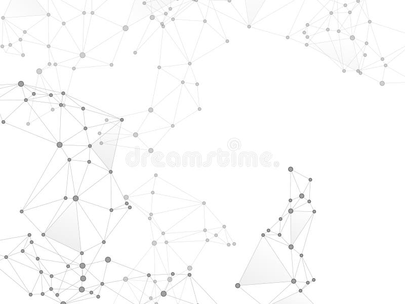 Gometric Plexus Structure Cybernetic Concept Stock Vector