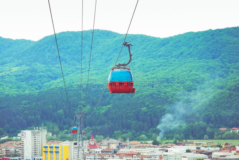 Gondola Ropeway stock photo. Image of rope, hang, altitude - 55656756