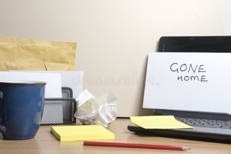 Out of Office. Gone on Vacation! Stock Image - Image of vacation, sign ...