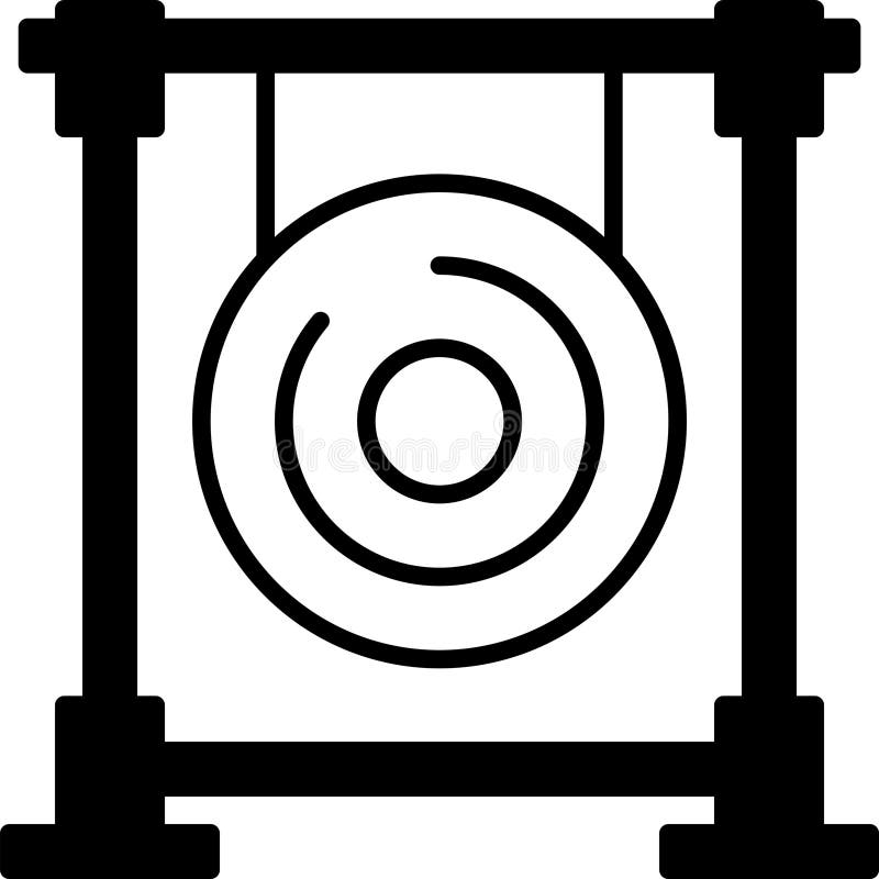 Gong stock vector. Illustration of traditional, gongs - 349756449