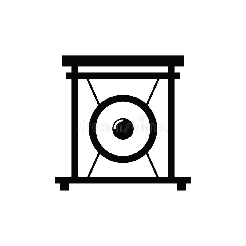 Gong Icon Design Template Vector Isolated Illustration Stock Vector ...