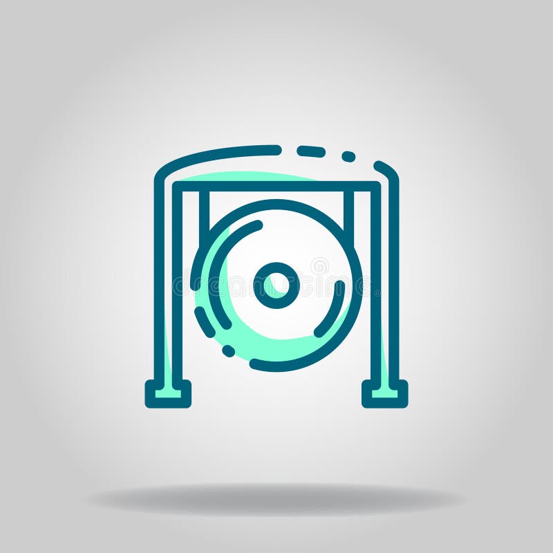 Gong Icon Vector Isolated On White Background, Gong Sign , Human ...