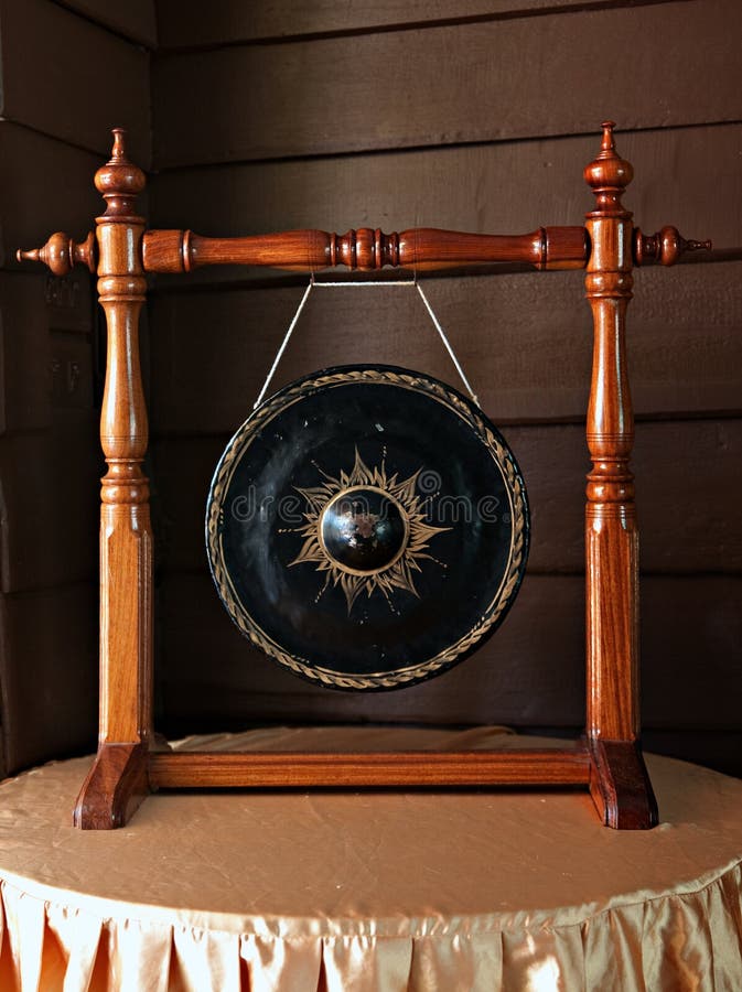 Ancient Gongs in Old-fashioned Houses Stock Photo - Image of houses ...