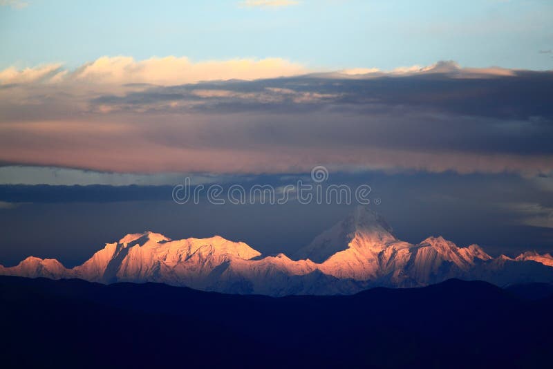 Summit of Mount Gongga stock photo. Image of trekking - 14595512