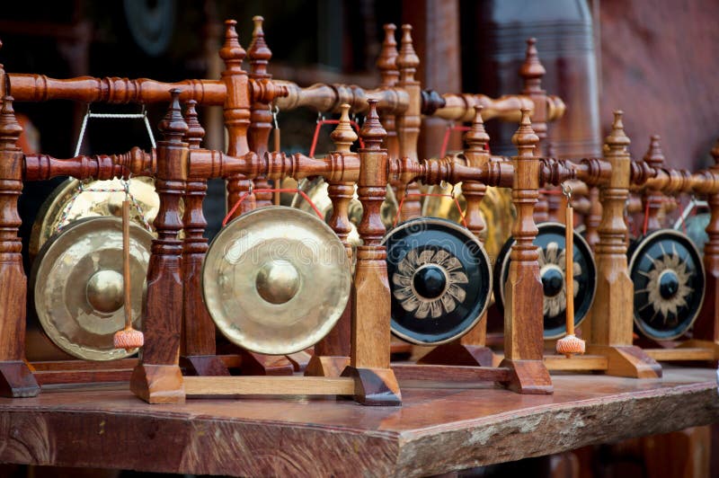 Gongo imagen de archivo. Imagen de antiguo, musical, sonido - 52226575