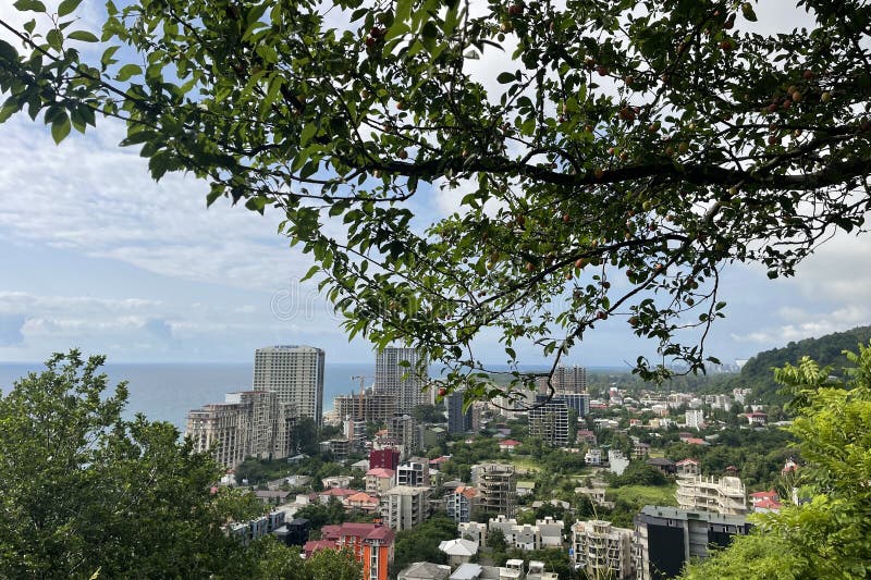 Gonio and Black Sea, Georgia Stock Photo - Image of georgia, aerial ...
