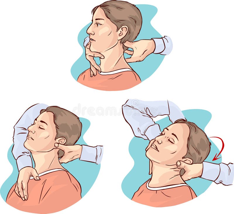 Neck Stretch Stock Illustrations – 1,282 Neck Stretch Stock ...