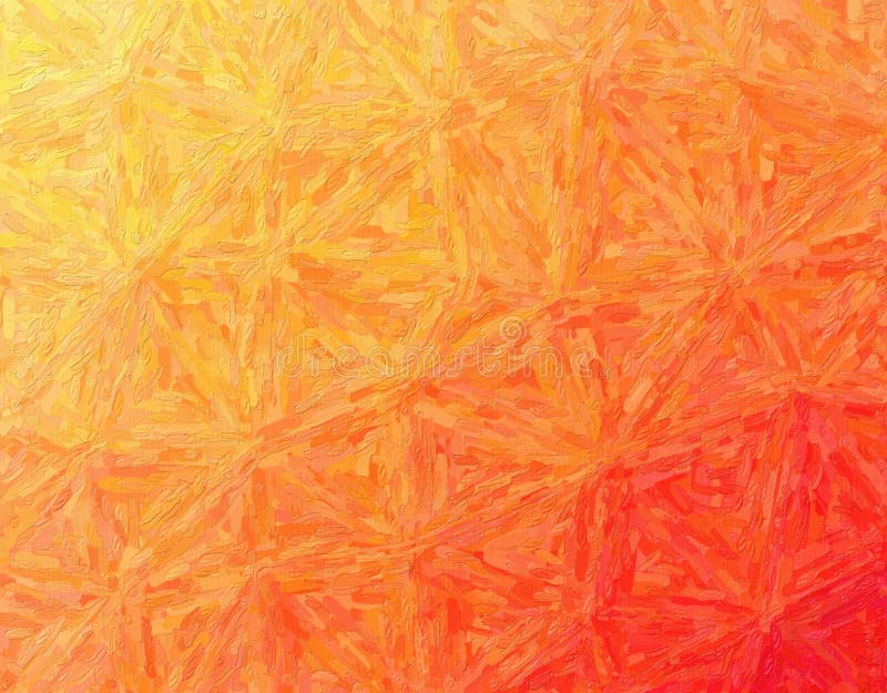 Good Abstract Illustration of Orange Impressionist Impasto Paint ...