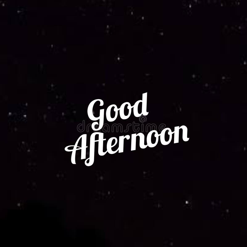 Good Afternoon Postcard , Image with Letters , Words on Black ...