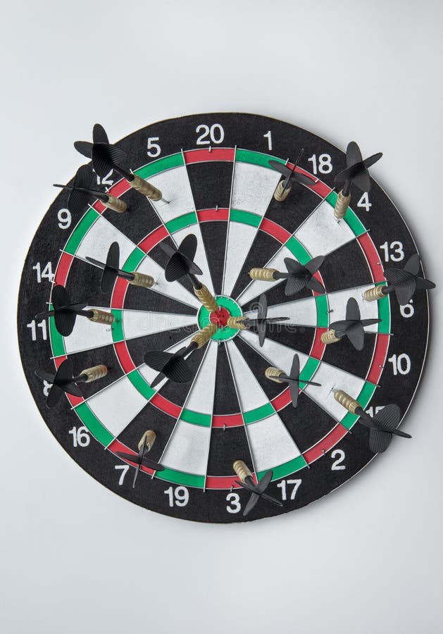 Good aim with darts stock image. Image of target, hitting - 83233623