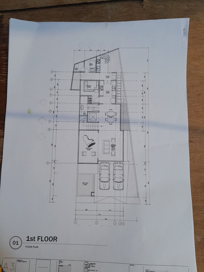 Good Architectural House Plan Drawing Editorial Photo - Image of ...