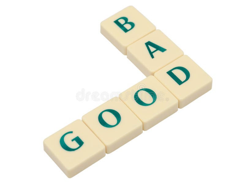 Opposite Adjectives Good and Bad Stock Vector - Illustration of monster ...
