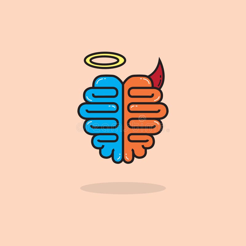 Good and Bad Concept. Vector Illustration Decorative Design Stock ...