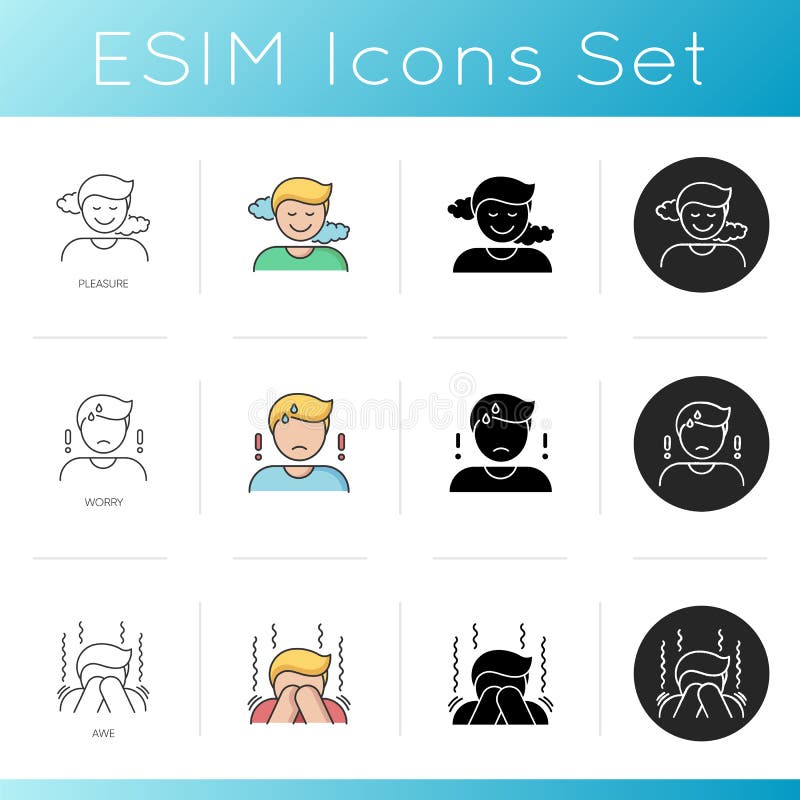 Emotions and Personality Traits RGB Color Icons Set Stock Vector ... Emotions and Personality Traits RGB Color Icons Set Stock Vector ...