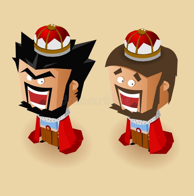 Good and Bad King stock illustration. Illustration of yellow - 31586404