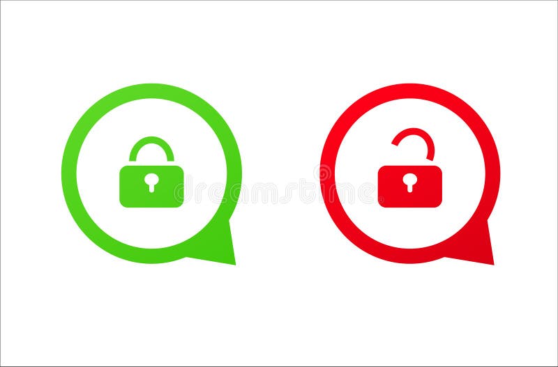 Good and Bad Password Notification Icon Stock Vector - Illustration of ...