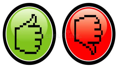 Good and bad sign stock vector. Illustration of click - 10666480