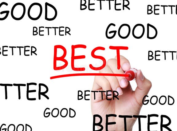 Good Better Best Selection stock photo. Image of education - 42236818