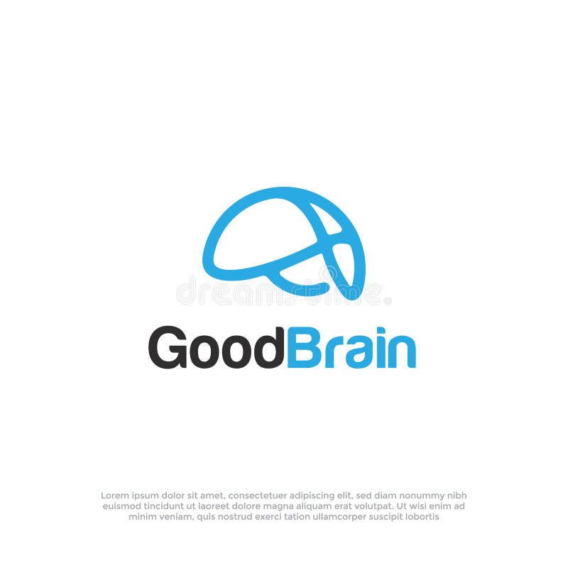 Good Brain Tech Education Logo Design Vector Template Stock Vector ...