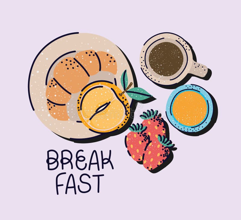 Good breakfast card stock vector. Illustration of breakfast - 232607475