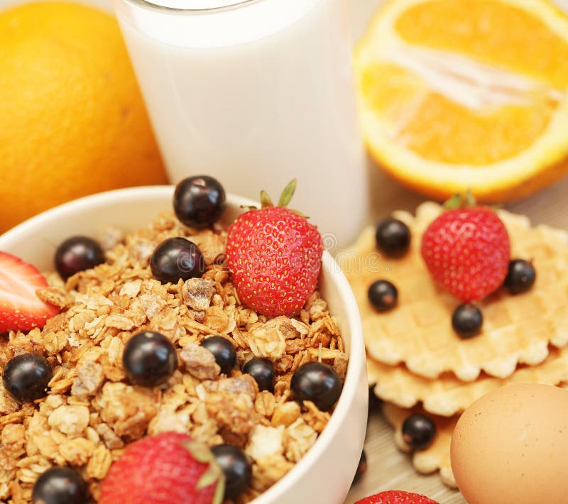 Good breakfast stock image. Image of closeup, natural - 36268479