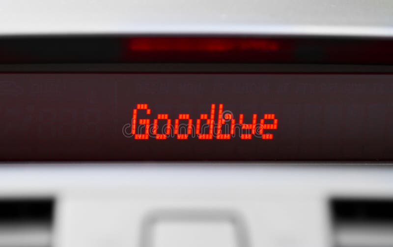 Good bye stock photo. Image of young, display, screen - 21466482