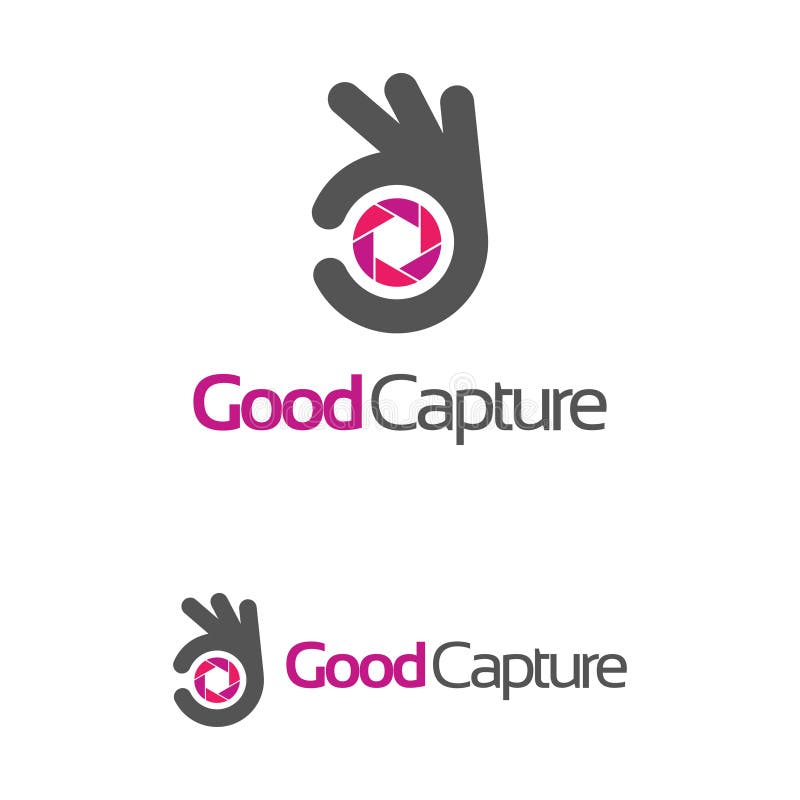 Good Capture Logo Template Design Stock Vector - Illustration of media ...